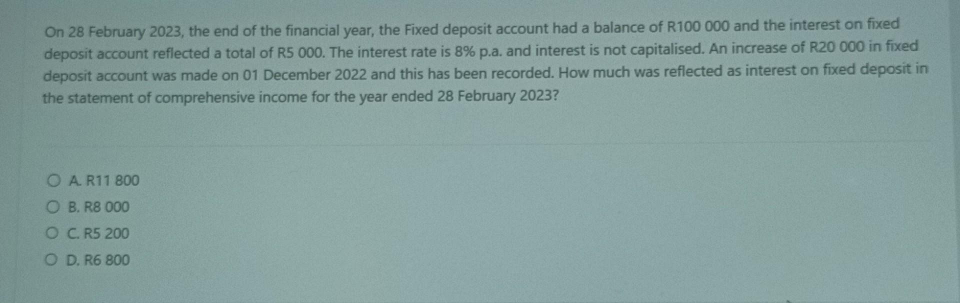 Solved On 28 February 2023 , the end of the financial year, | Chegg.com