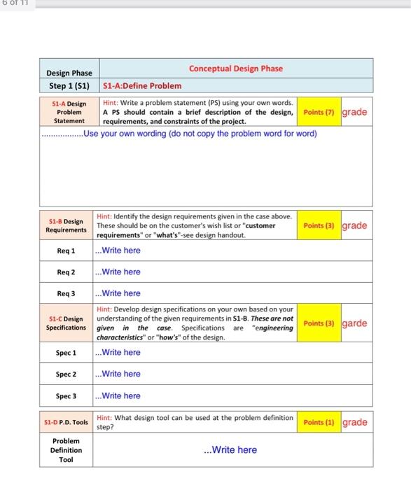 Engineering Design Process Case of Study Travel | Chegg.com
