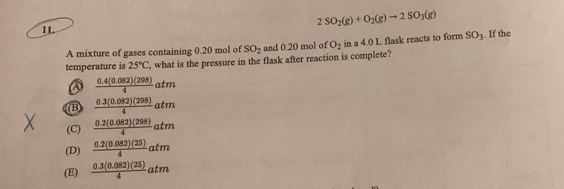 Solved \\n2SO_(2)(g)+O_(2)(g)->2SO_(3)(g)\\nA mixture of | Chegg.com