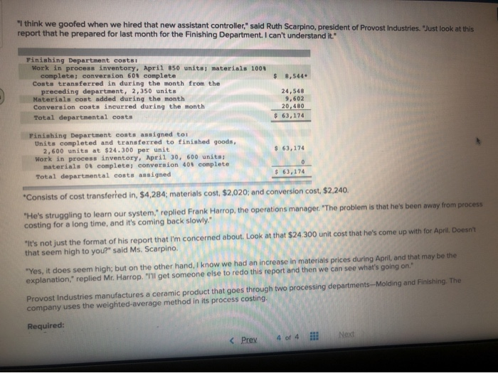 Solved "I think we goofed when we hired that new assistant | Chegg.com