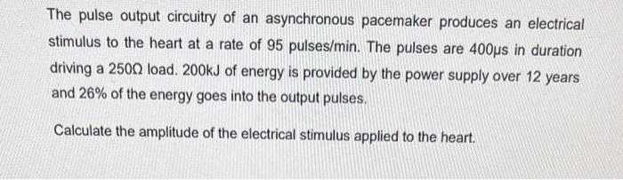 Solved The pulse output circuitry of an asynchronous | Chegg.com