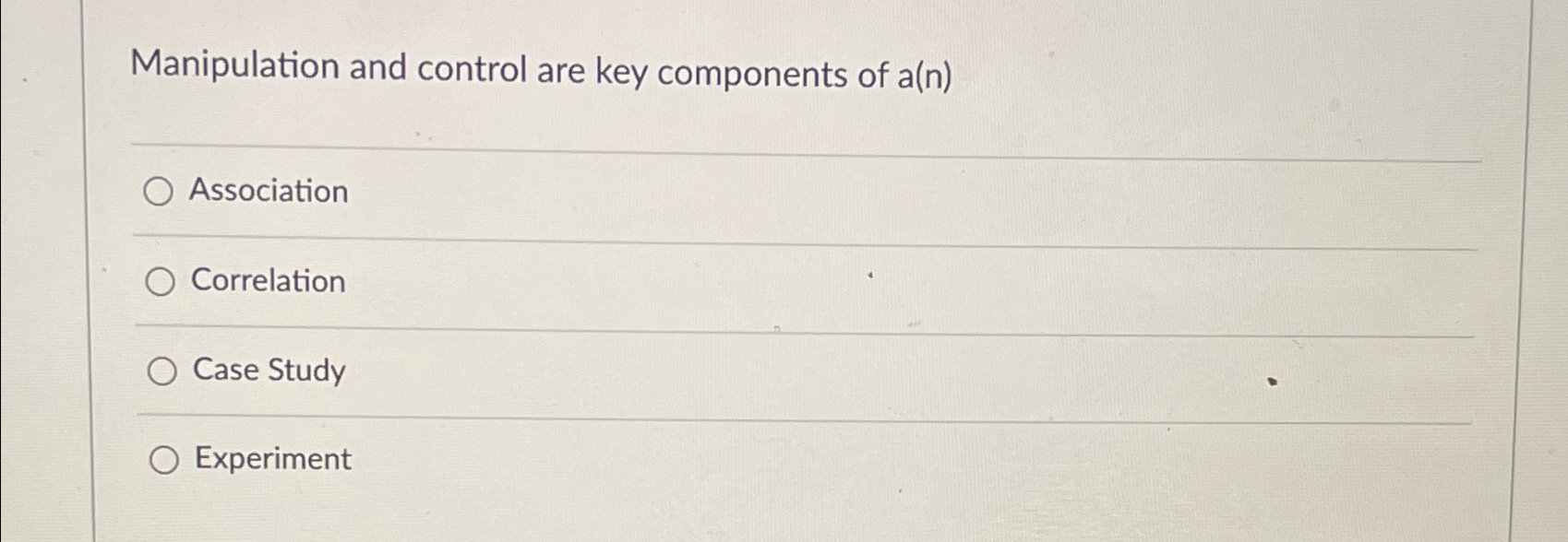 Solved Manipulation and control are key components of | Chegg.com
