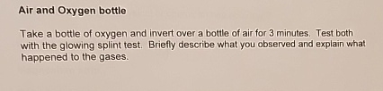 Solved Air and Oxygen bottleTake a bottle of oxygen and | Chegg.com