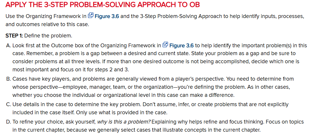 Solved APPLY THE 3-STEP PROBLEM-SOLVING APPROACH TO OBUse | Chegg.com
