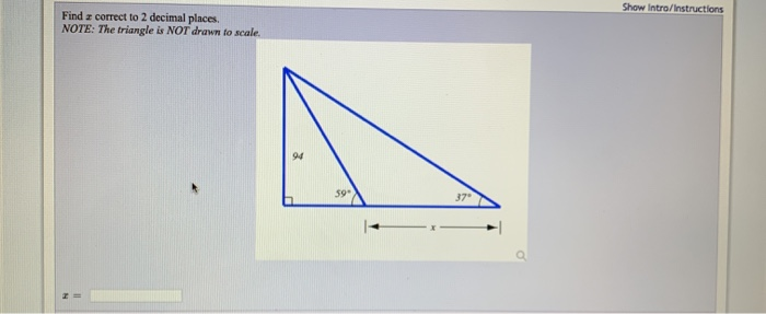 Solved Show Intro/Instructions Find correct to 2 decimal | Chegg.com