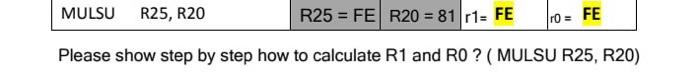 Solved Please show step by step how to calculate R1 and R0 ? | Chegg.com
