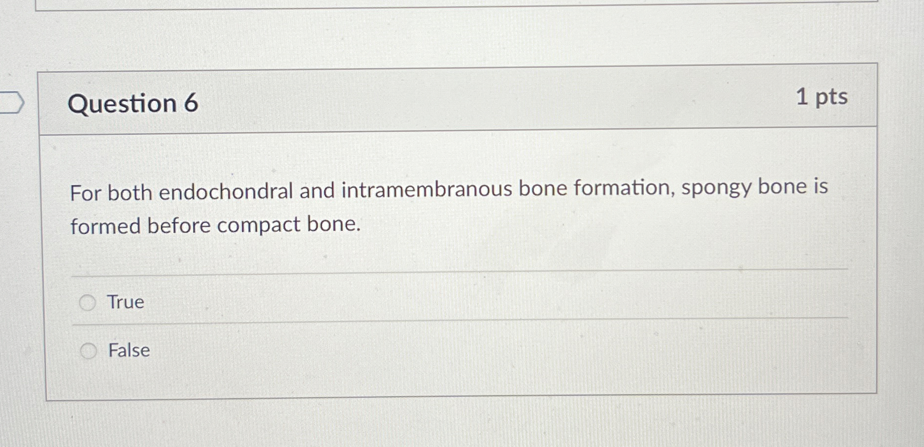 Solved Question 61 ﻿ptsFor both endochondral and | Chegg.com