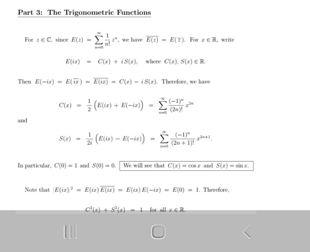 Solved real analysis this is what we are given in chapter | Chegg.com