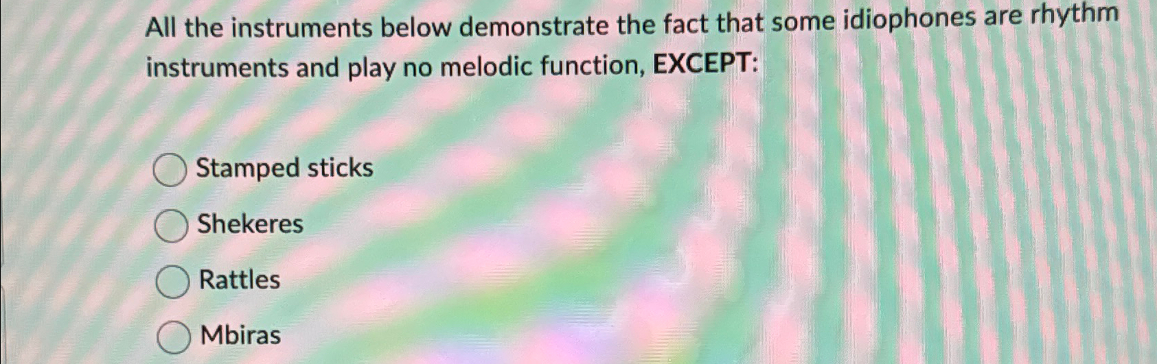 Solved All the instruments below demonstrate the fact that | Chegg.com