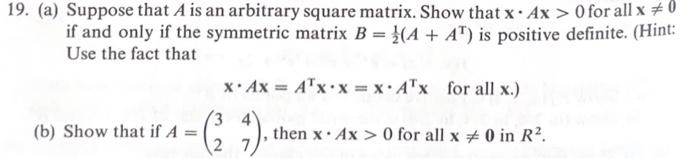 Solved 9. (a) Suppose that A is an arbitrary square matrix. | Chegg.com