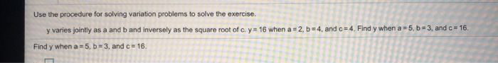 Solved Use the procedure for solving variation problems to | Chegg.com