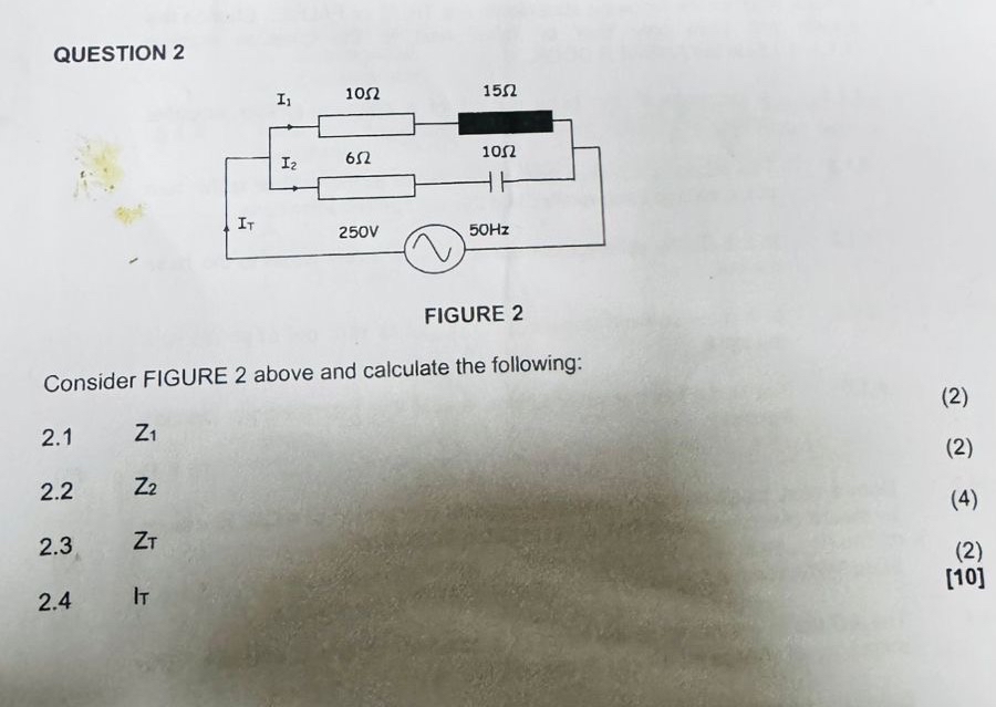 Solved by an EXPERT QUESTION 2Consider FIGURE 2 ﻿above and calculate ...