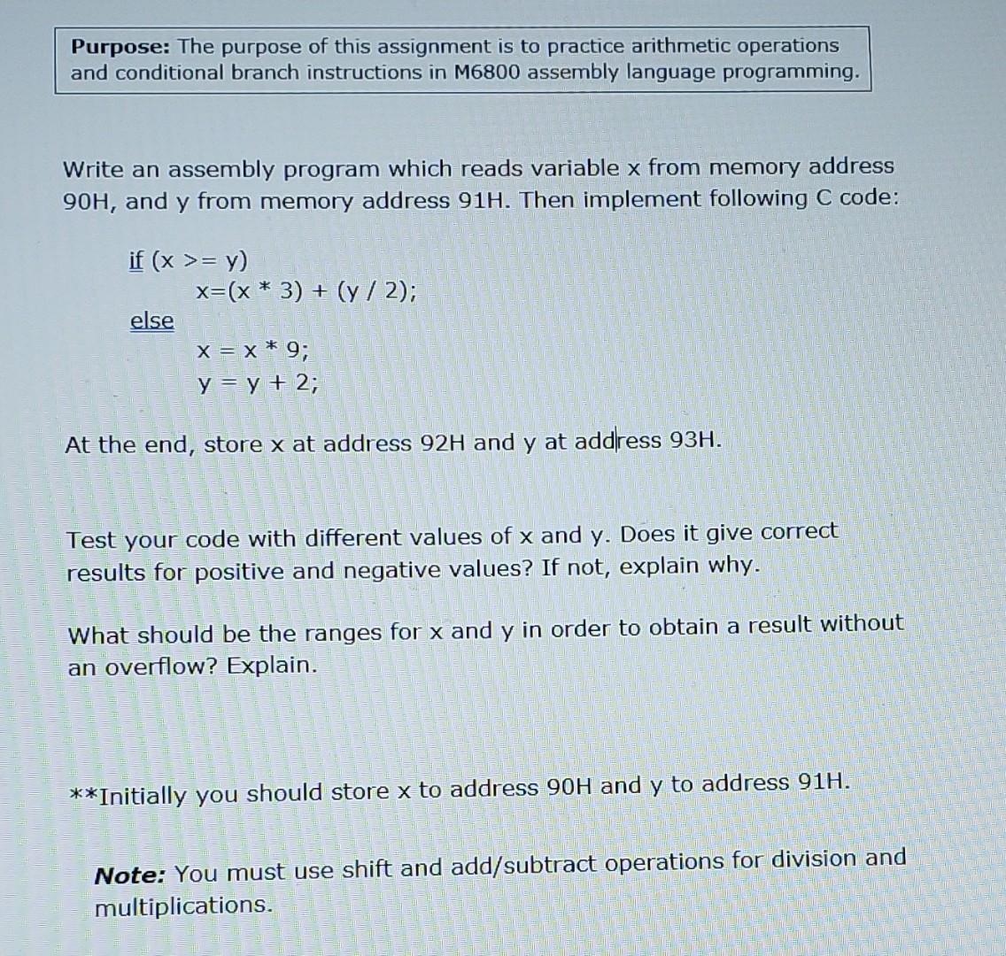 Solved Purpose: The purpose of this assignment is to | Chegg.com