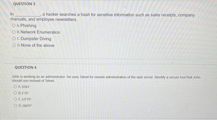 Solved A NIC can be set up to retrieve any data packet being | Chegg.com