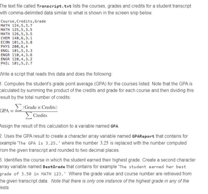 Solved when I run the script it says there is a problem with | Chegg.com