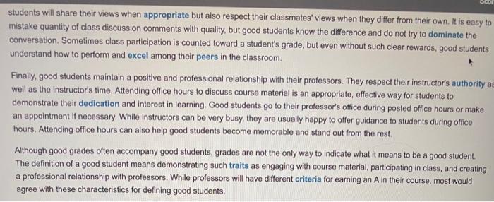 Defining Good Students Means More Than Just Grades | Chegg.com