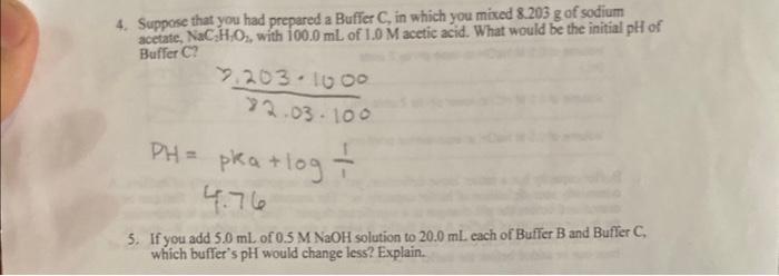 Solved Buffer capacity has a rather loose definition, yet it | Chegg.com