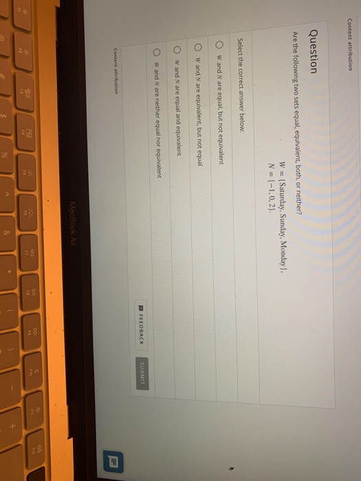 Solved Content attribution Question Are the following two | Chegg.com