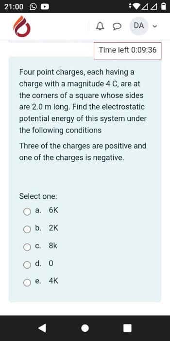 Solved Four point charges, each having a charge with a | Chegg.com