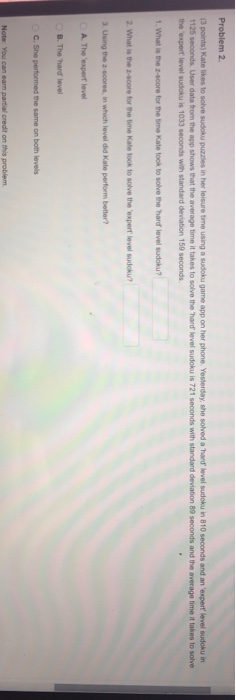 Solved Problem 2 (3 points) Kate likes to solve sudoku | Chegg.com