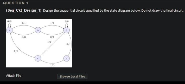 Solved (Seq_Ckt_Design_1) Design the sequential circuit | Chegg.com