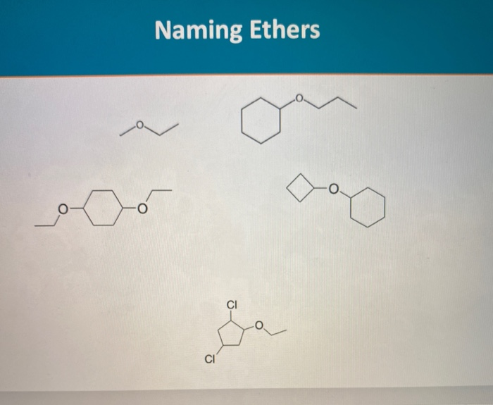 Solved Naming Ethers | Chegg.com