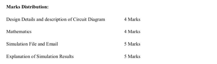 Solved Design the following details with the according marks | Chegg.com