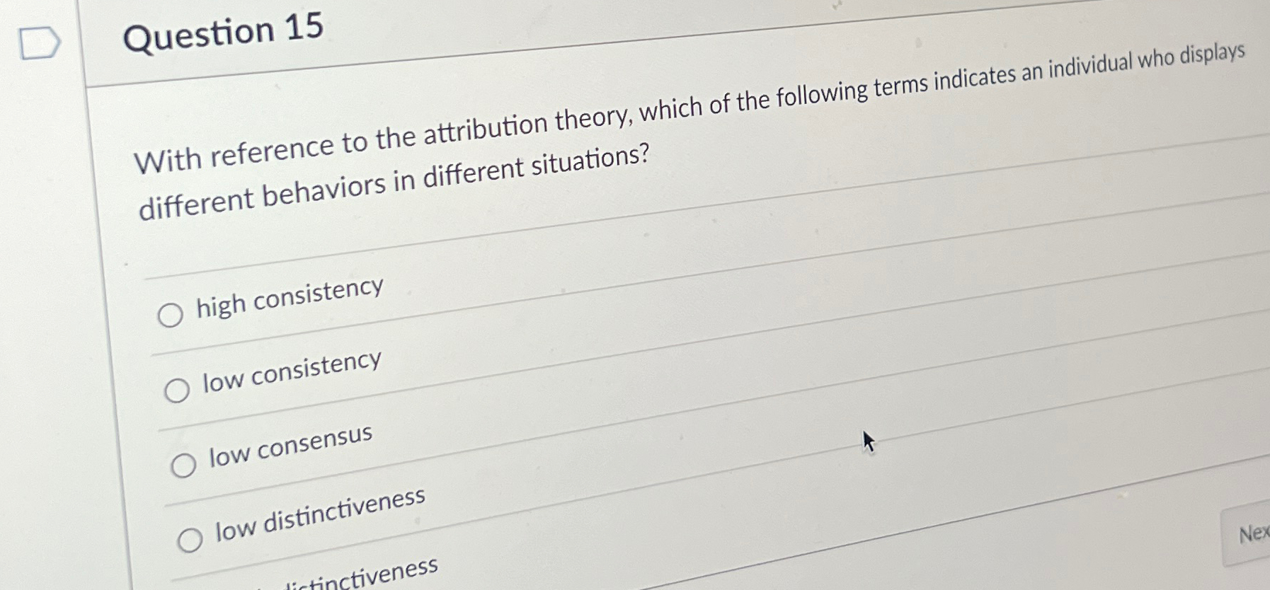 Solved Question 15With reference to the attribution theory, | Chegg.com