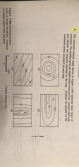 Solved The structure-contour maps shown in Figure 2-M4 | Chegg.com