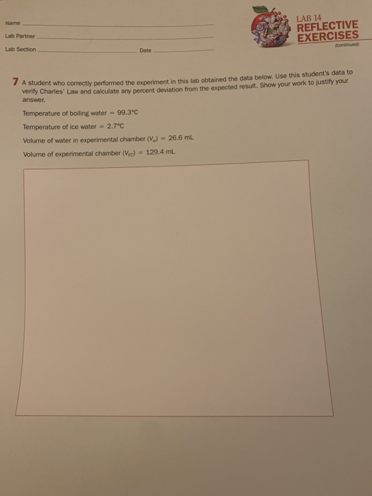 Name LAB 14 REFLECTIVE EXERCISES Lab Partner | Chegg.com