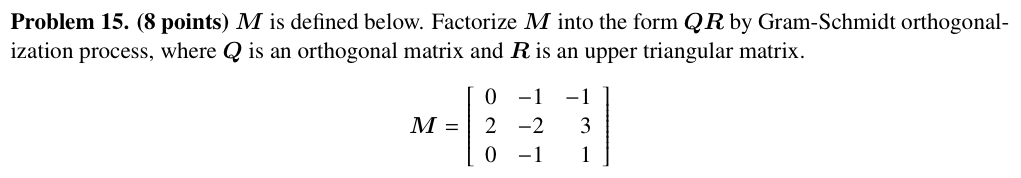 Solved Problem 15. (8 ﻿points) M ﻿is defined below. | Chegg.com