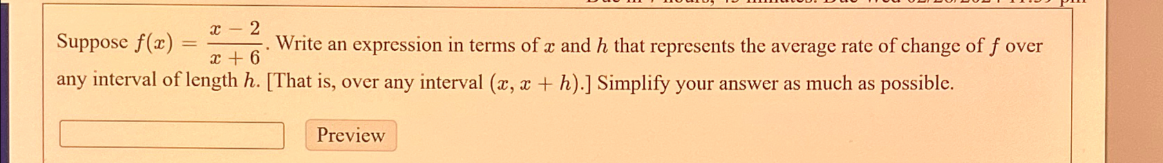 Solved Suppose f(x)=x-2x+6. ﻿Write an expression in terms of | Chegg.com