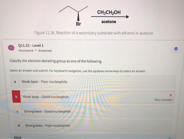 Solved Br NaOC(CH3)3 (CH3)3COH Figure 11.21b Q11.36 - Level | Chegg.com