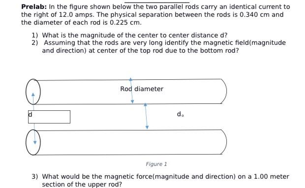 Solved Prelab: In the figure shown below the two parallel | Chegg.com