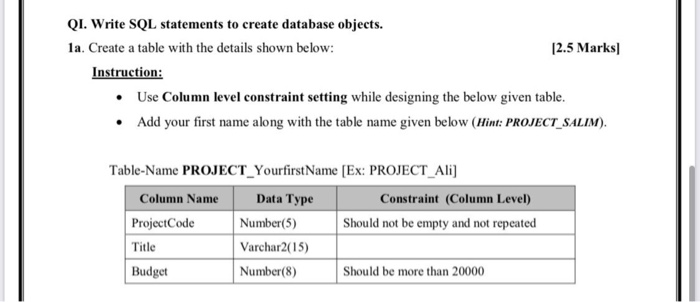 Solved QII. Query design by referring the below given | Chegg.com