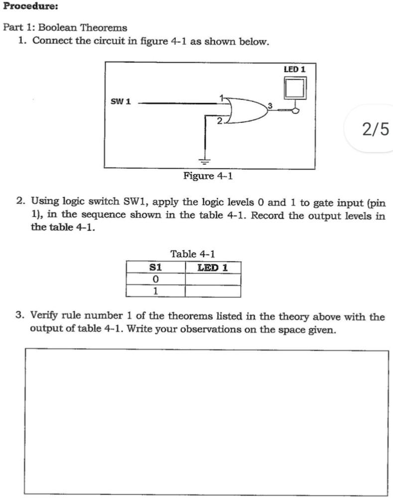 Solved BOOLEAN ALGEBRA Objectives: To verify the theorems of | Chegg.com