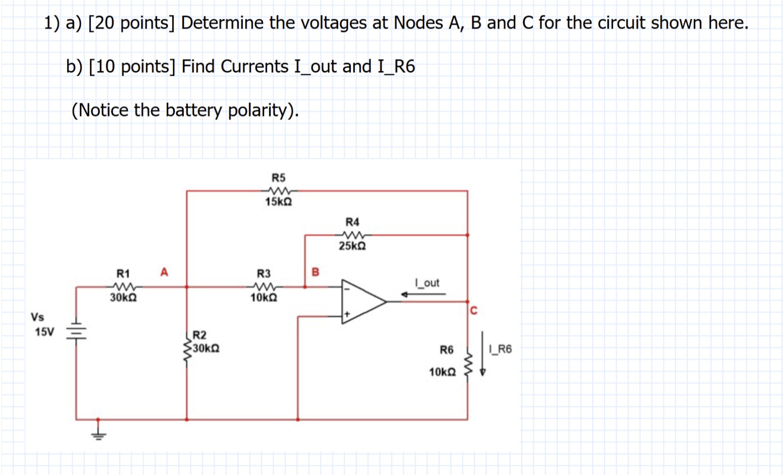 Solved 1) ﻿a) \( [20 \) ﻿points \( ] \) ﻿Determine the | Chegg.com