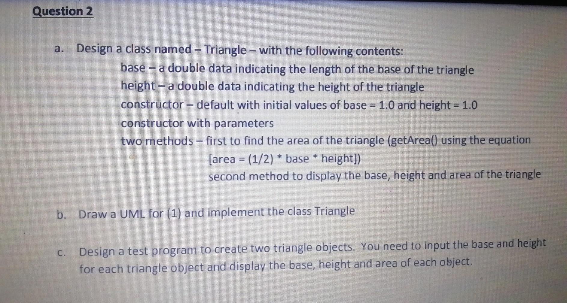 Solved Question 1 a. Design a class named Employee with the | Chegg.com