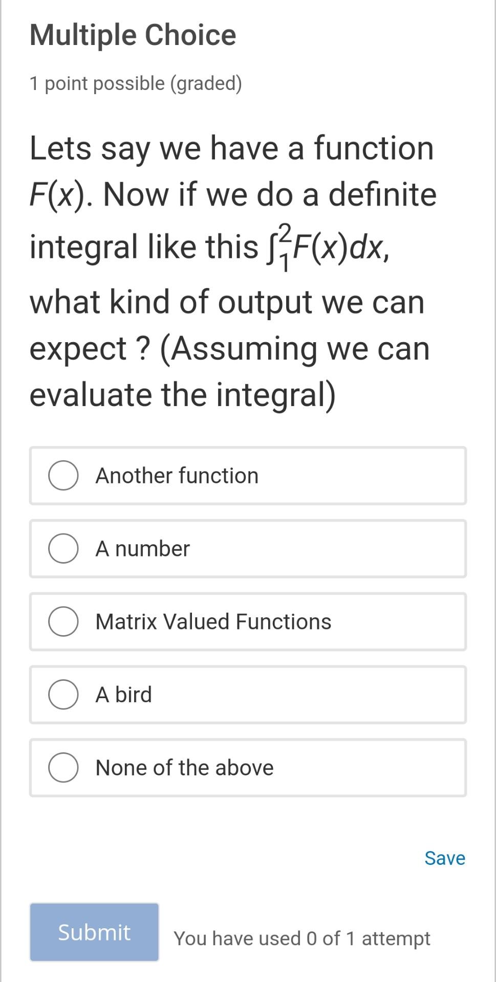 Solved Multiple Choice 1 point possible (graded) = d If | Chegg.com