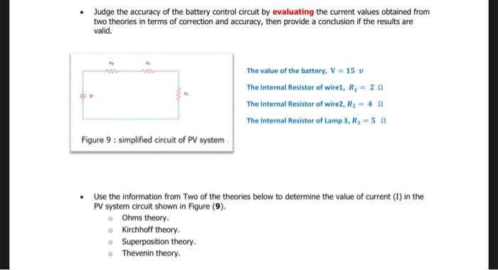 Solved - Judge the accuracy of the battery control circuit | Chegg.com