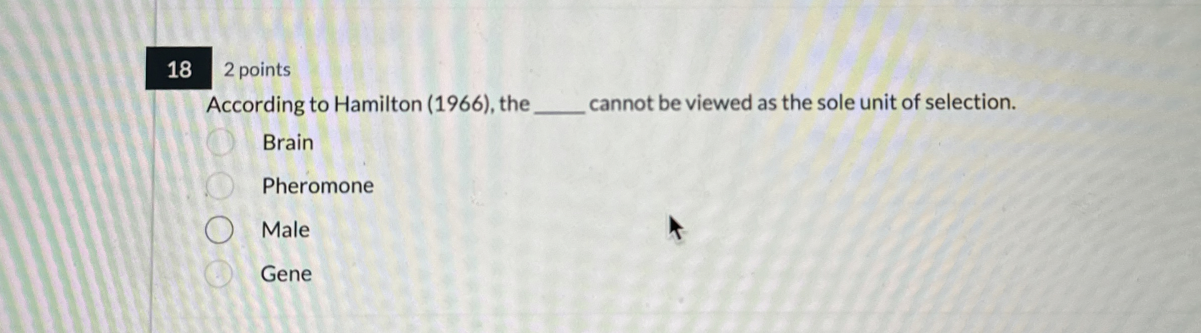 Solved 182 ﻿pointsAccording to Hamilton (1966), ﻿thecannot | Chegg.com
