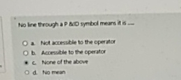 Solved No line trough a P BUD symbol means it is ...a. ﻿Ibct | Chegg.com