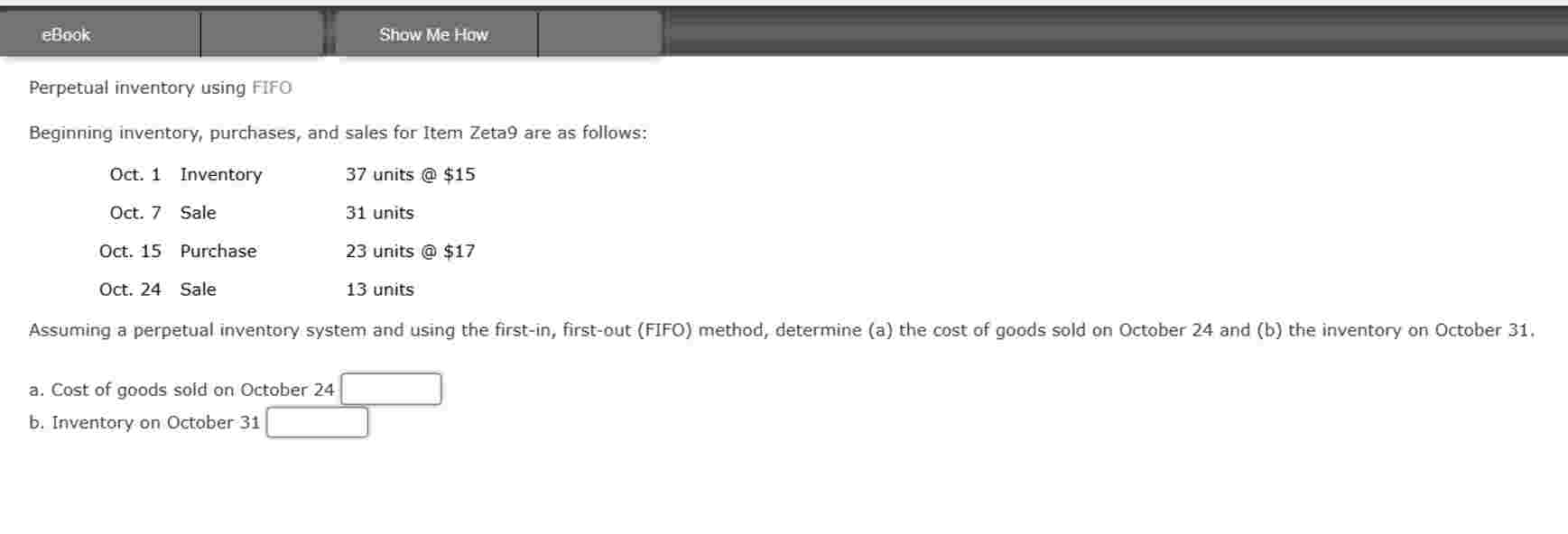 Solved Perpetual inventory using FIFOBeginning inventory, | Chegg.com