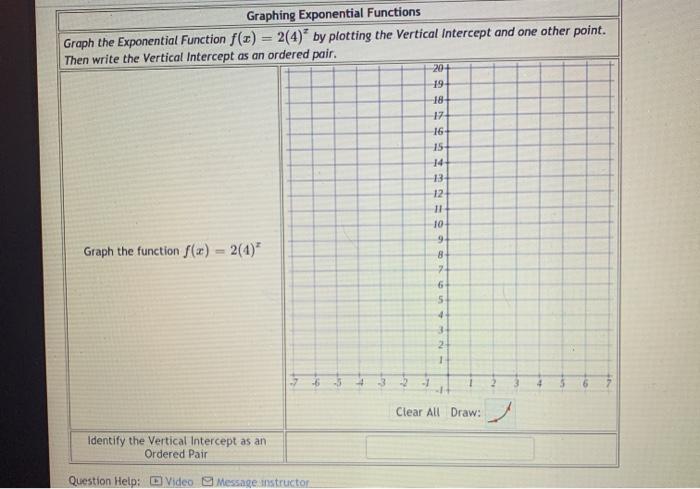 Solved Solving Exponential Equations Graphically Given the | Chegg.com