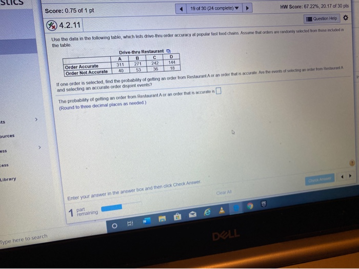 Solved SLICS Score: 0.75 of 1 pt 19 of 30 (24 complete) HW | Chegg.com