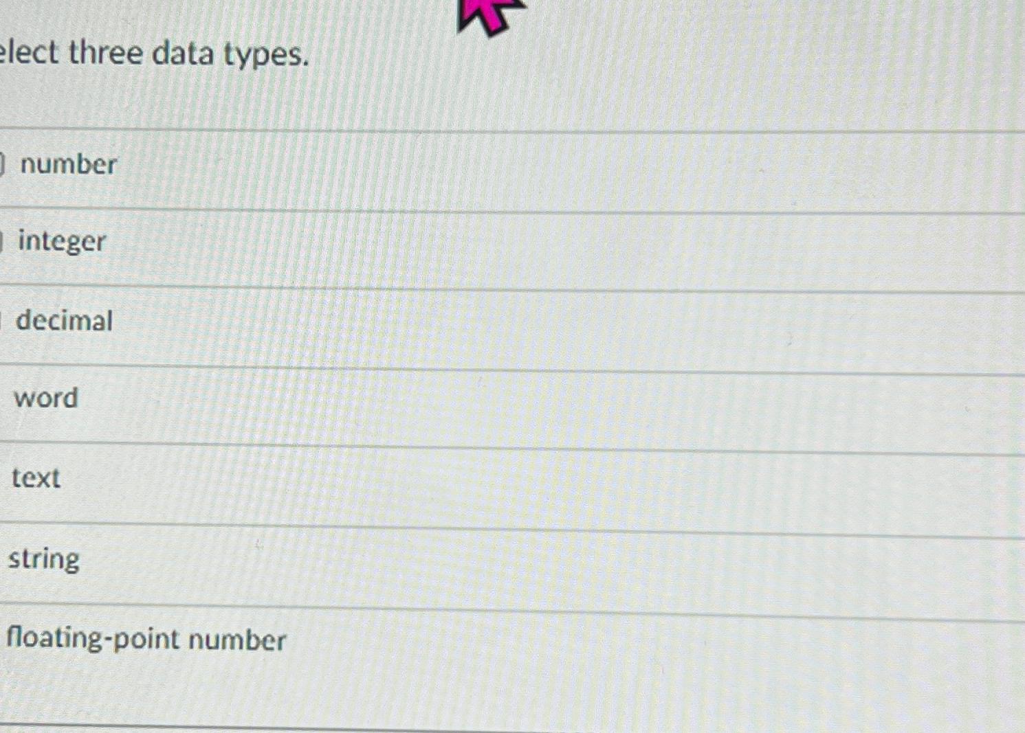 Solved lect three data | Chegg.com
