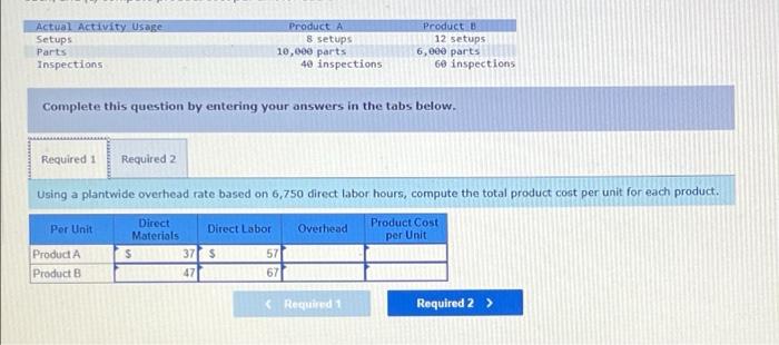 Solved Exercise 4-11 (Algo) Computing product cost per unit | Chegg.com