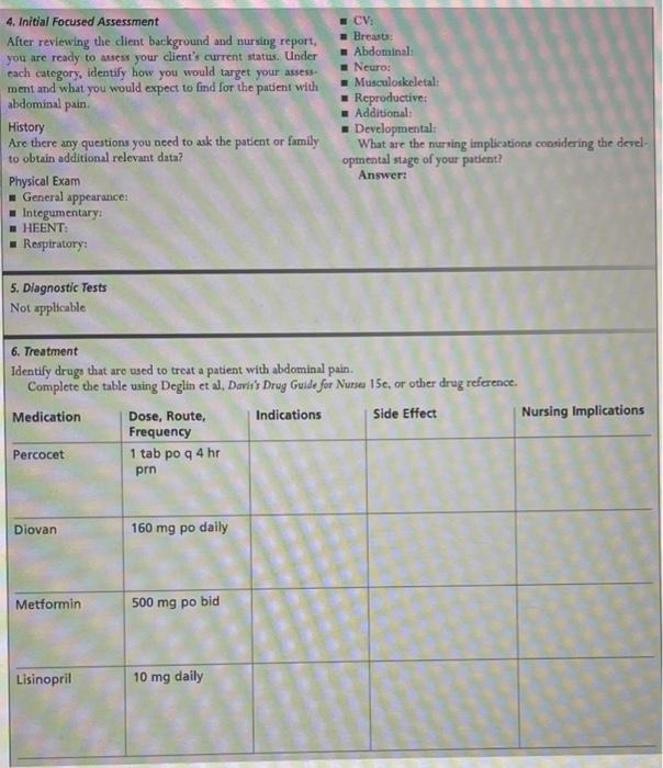 SIMULATION Client Background Biographical data - Age: | Chegg.com