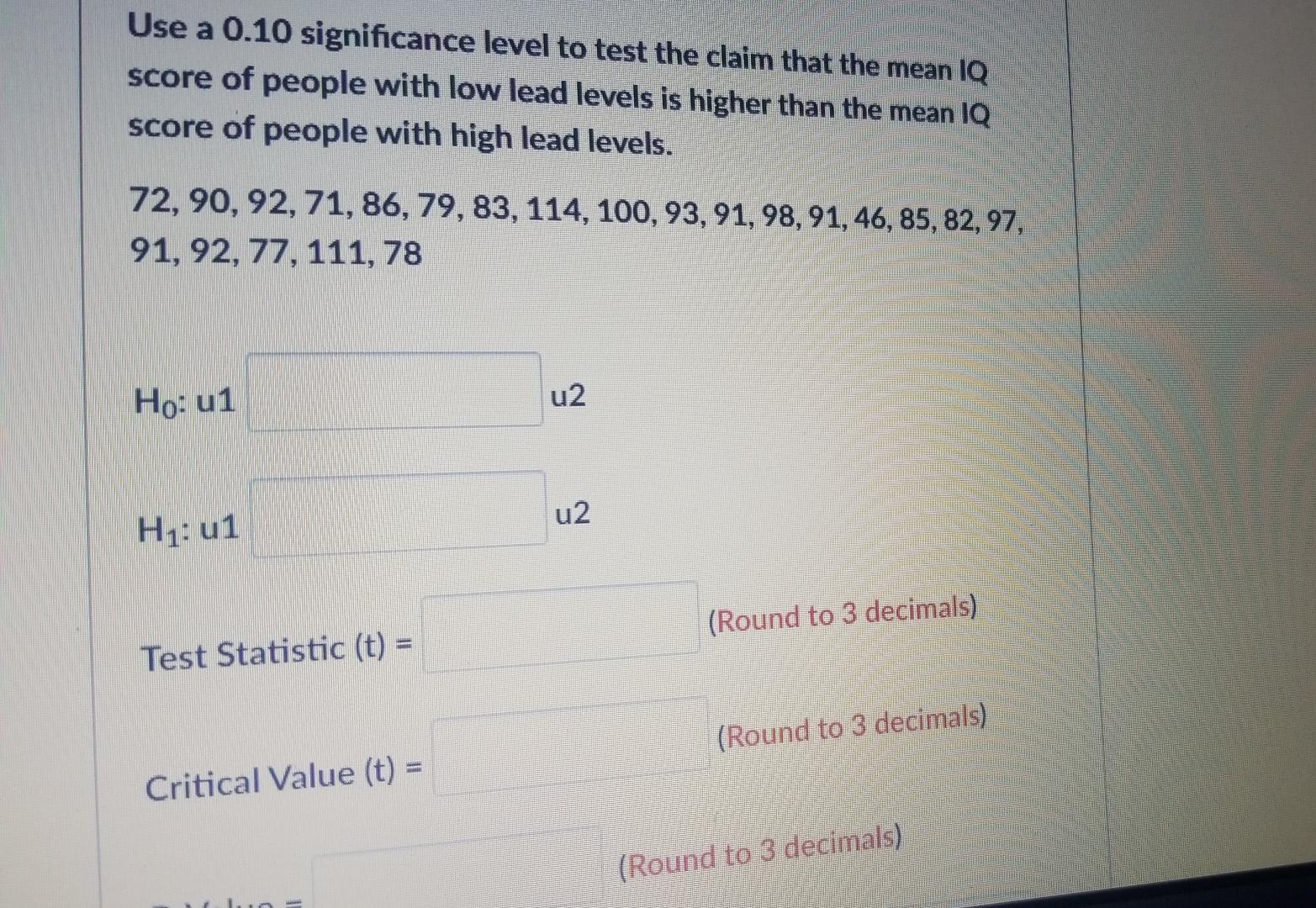 Solved Use these data with a 0.01 significance level to test | Chegg.com