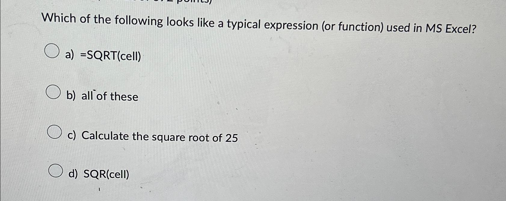 Solved Which of the following looks like a typical | Chegg.com